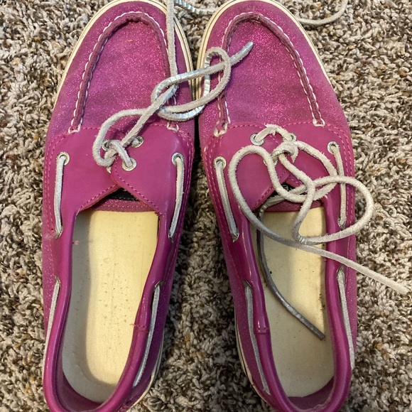 Sperry | Shoes | Womens Size 75 Purple Sparkle Sperry Boat Shoe | Poshmark